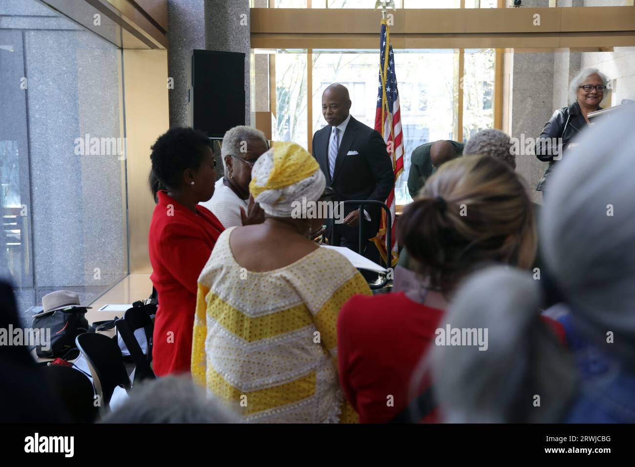 NEW YORK, NEW YORK- SEPTEMBER 19: New York City Mayor Eric Adams ...