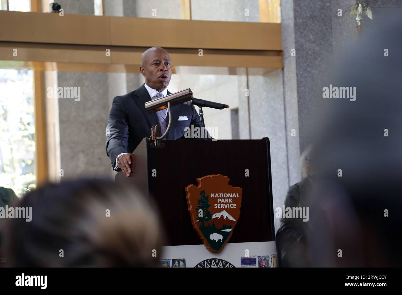 NEW YORK, NEW YORK- SEPTEMBER 19: New York City Mayor Eric Adams ...