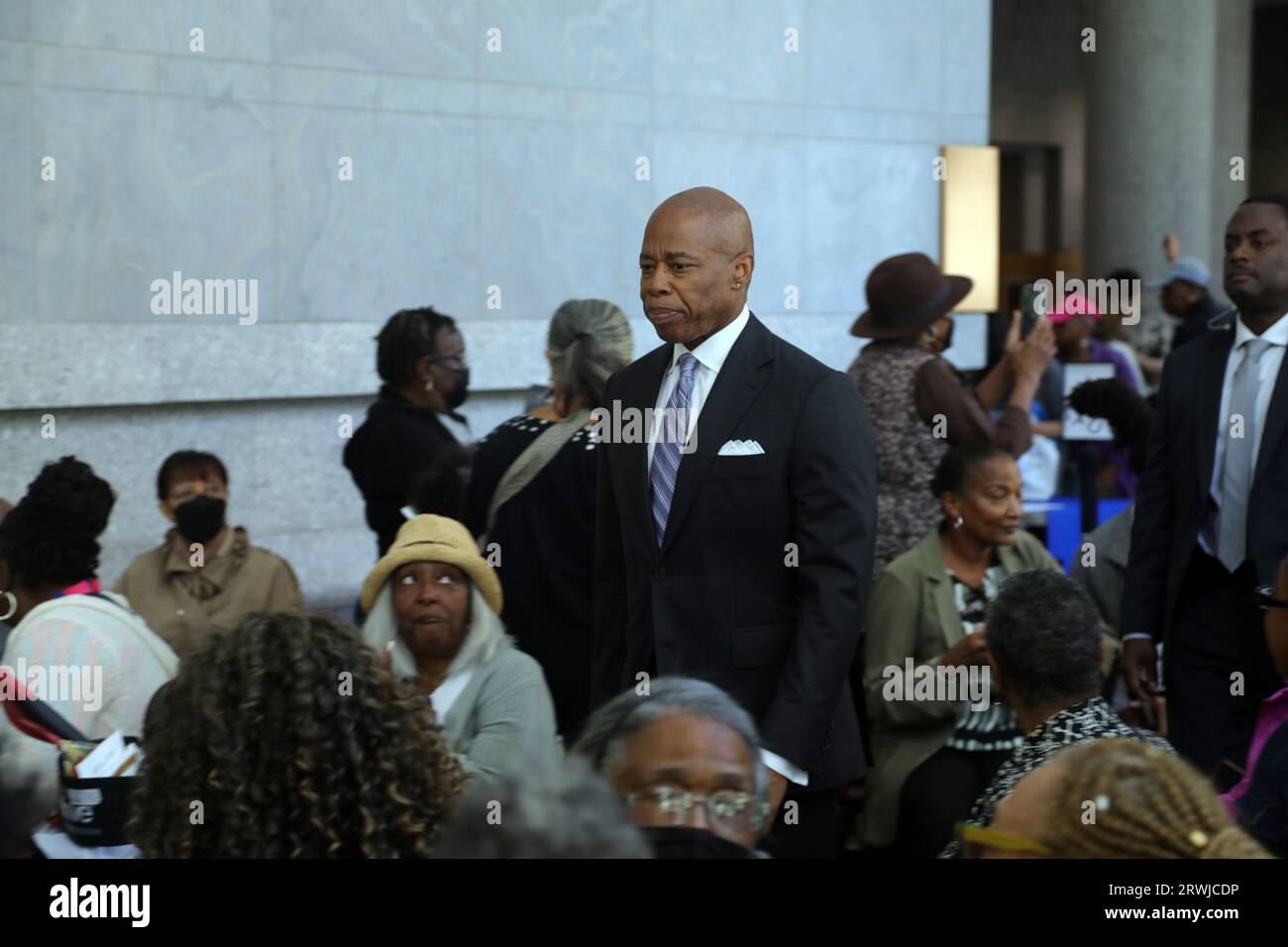 NEW YORK, NEW YORK- SEPTEMBER 19: New York City Mayor Eric Adams ...