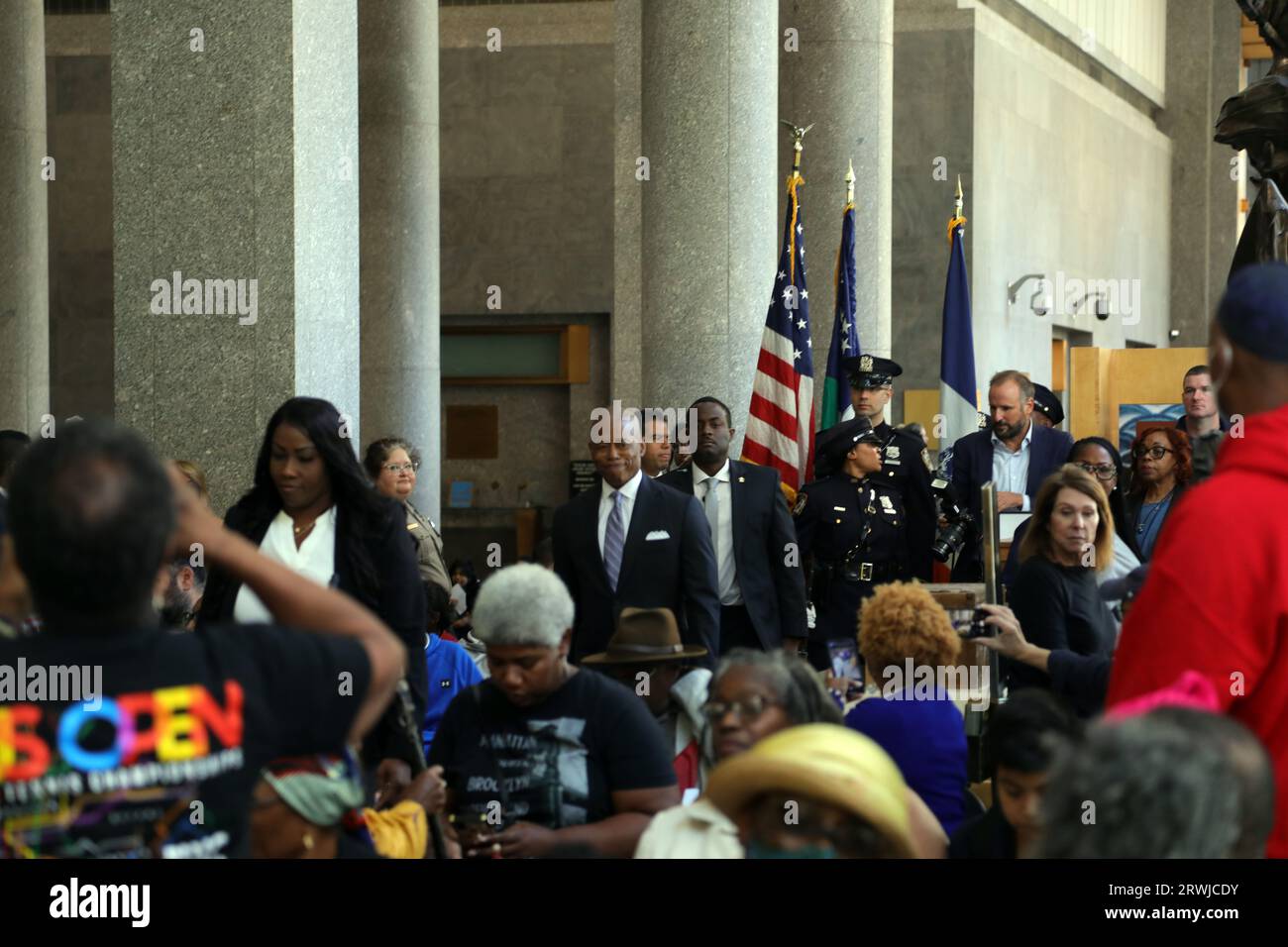 NEW YORK, NEW YORK- SEPTEMBER 19: New York City Mayor Eric Adams ...