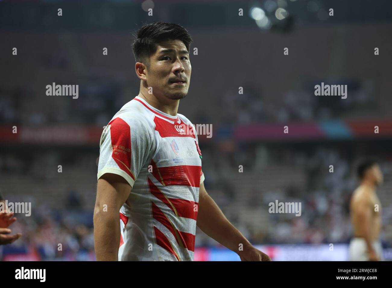 Japan's Rikiya Matsuda during the 2023 Rugby World Cup Pool D match ...