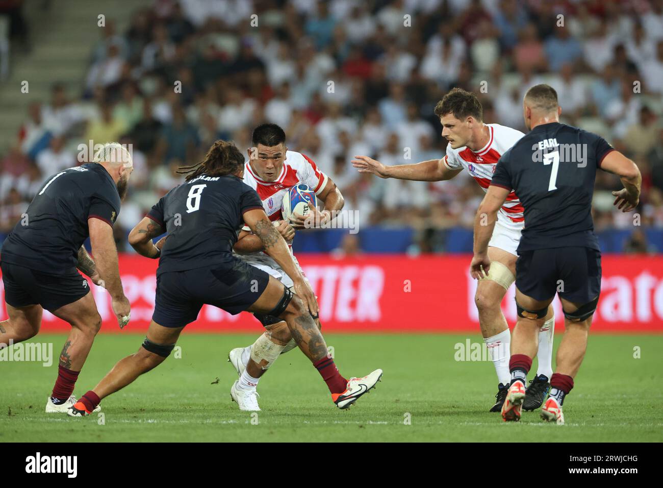 Japan's Jiwon Gu during the 2023 Rugby World Cup Pool D match between ...