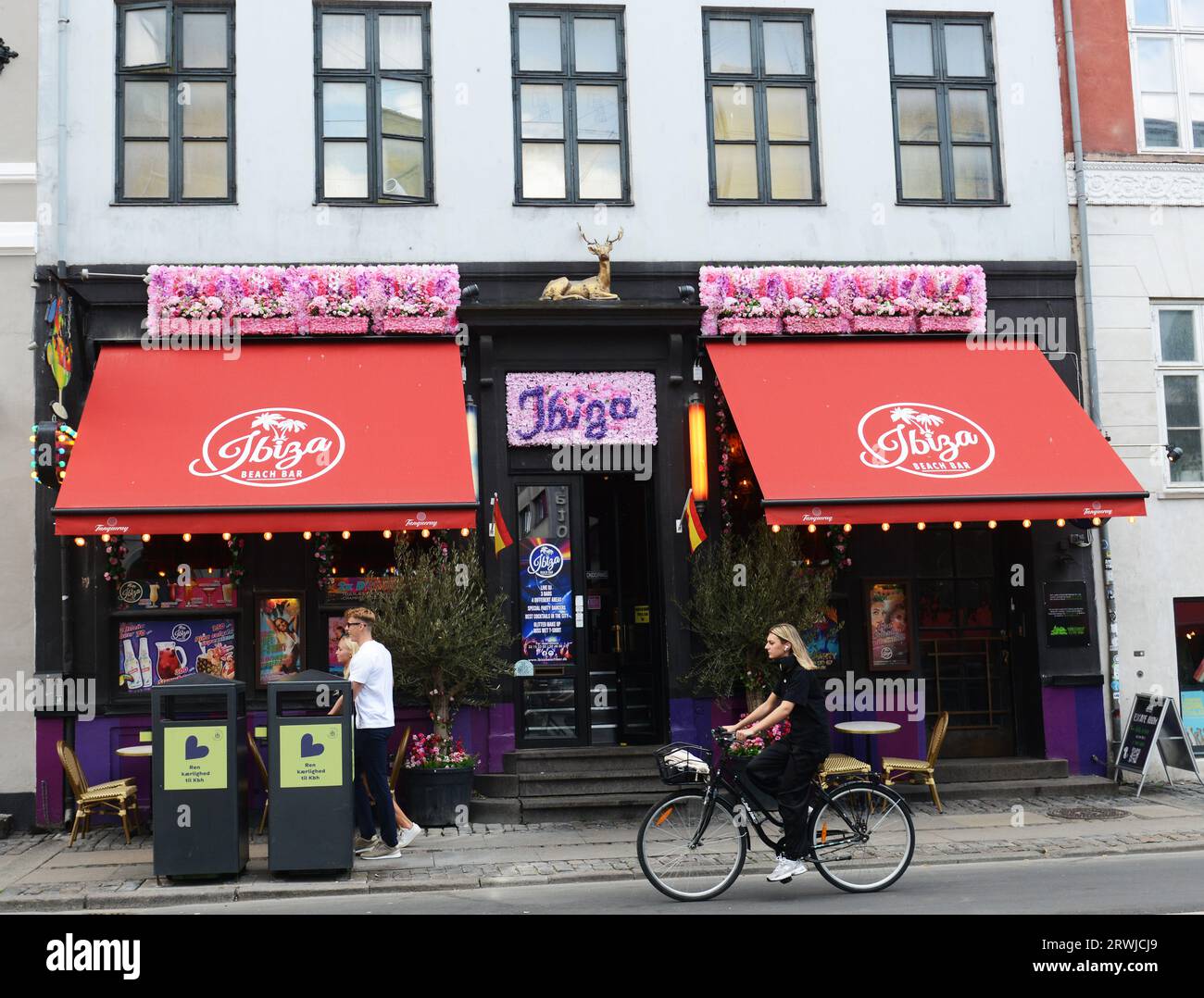 The Ibiza Beach Bar on Gothersgade, Copenhagen, Denmark Stock Photo - Alamy