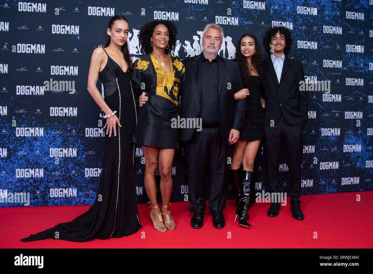 Paris, France. 19th Sep, 2023. Luc Besson with his wife Virginie Besson ...