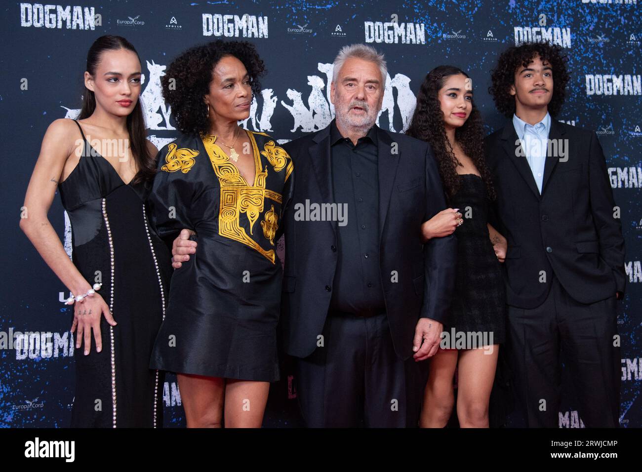 Paris, France. 19th Sep, 2023. Luc Besson with his wife Virginie Besson ...