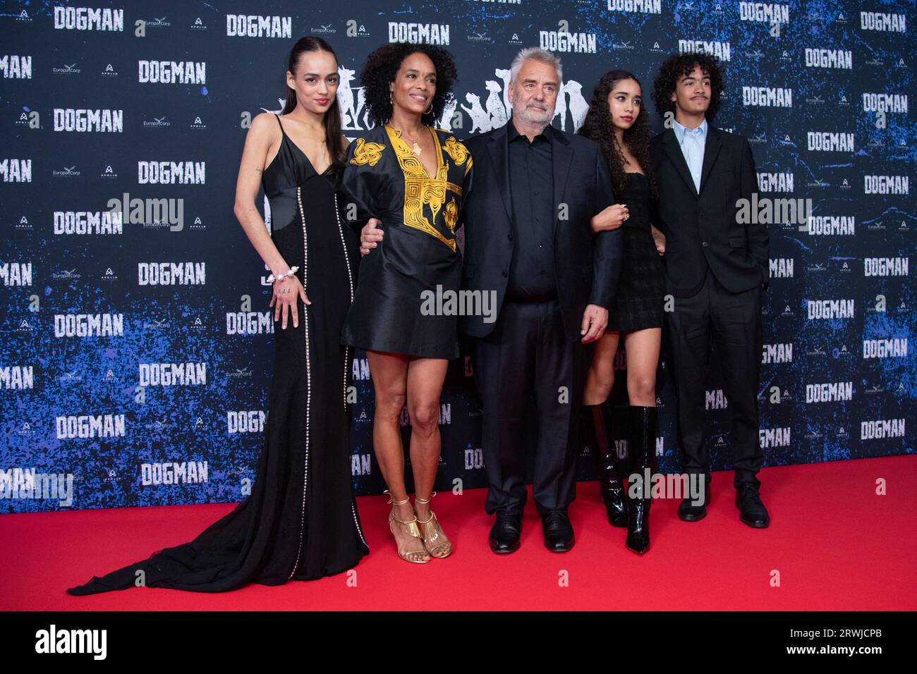 Paris, France. 19th Sep, 2023. Luc Besson with his wife Virginie Besson ...