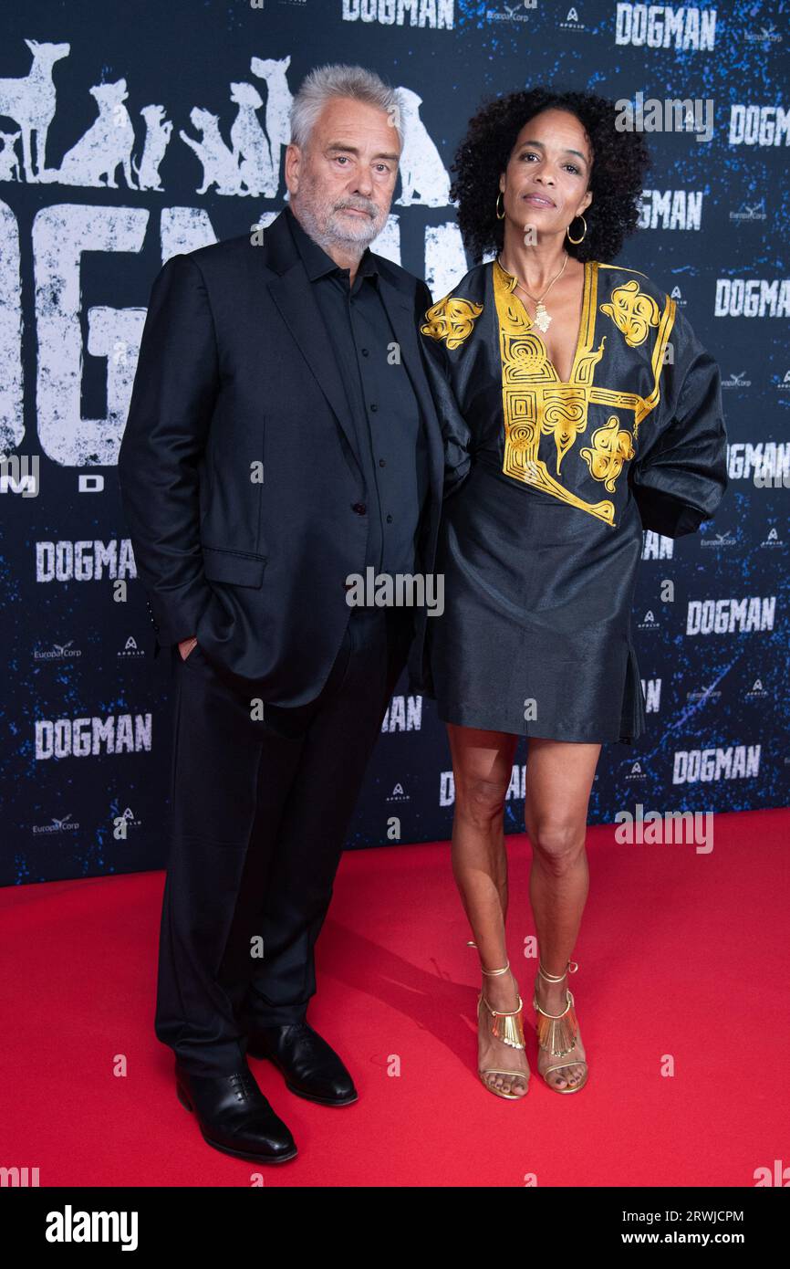 Paris, France. 19th Sep, 2023. Luc Besson and Virginie Besson-Silla ...