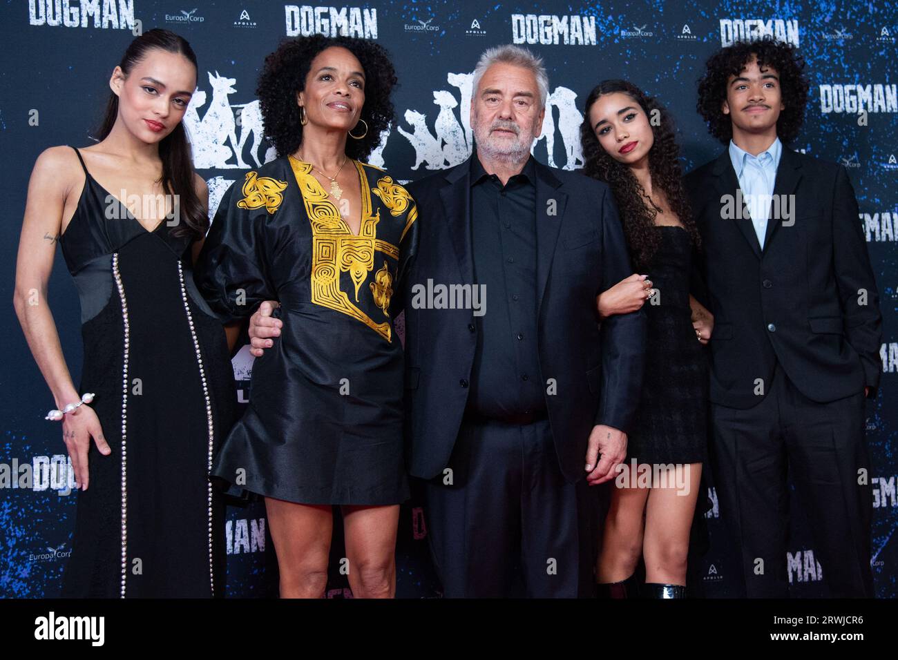 Paris, France. 19th Sep, 2023. Luc Besson with his wife Virginie Besson ...