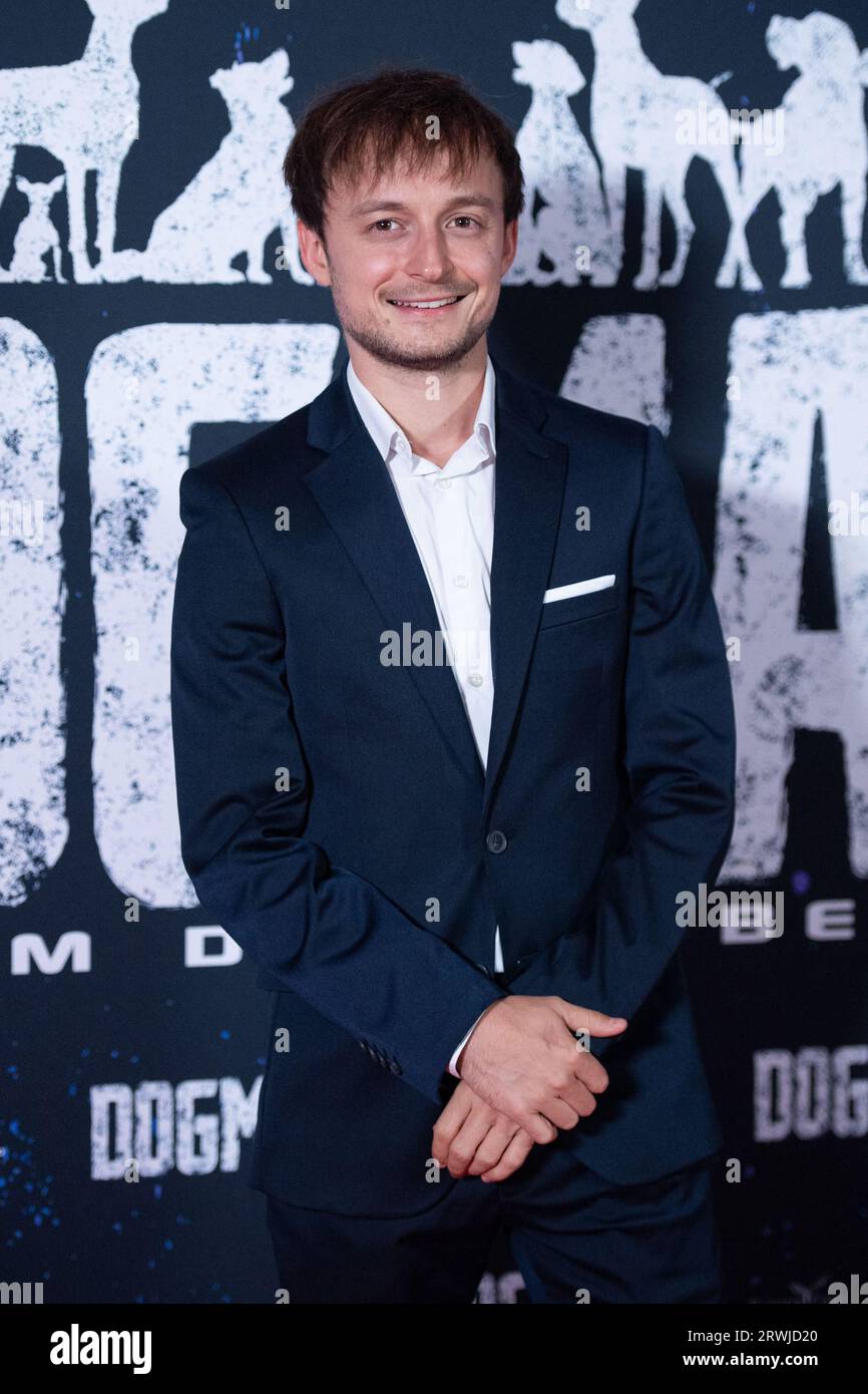 Paris, France. 19th Sep, 2023. Tom Hudson attending the Dogman Premiere ...