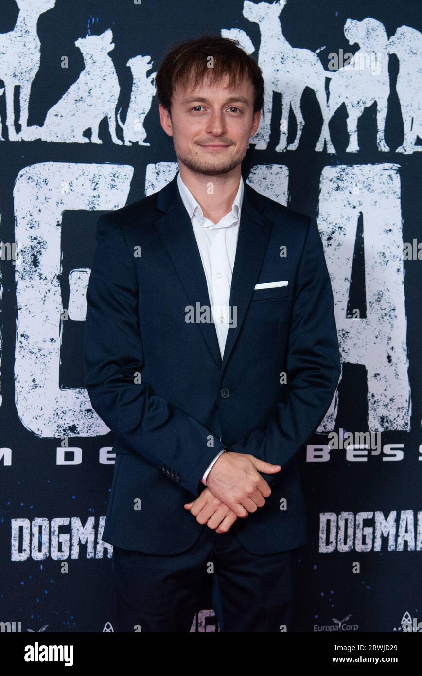 Paris, France. 19th Sep, 2023. Tom Hudson attending the Dogman Premiere ...