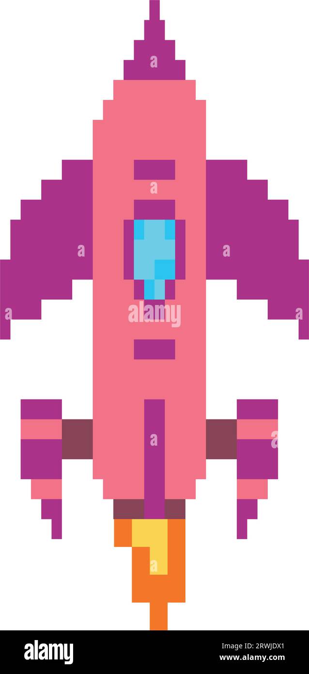 battle ship pixels pink Stock Vector Image & Art - Alamy