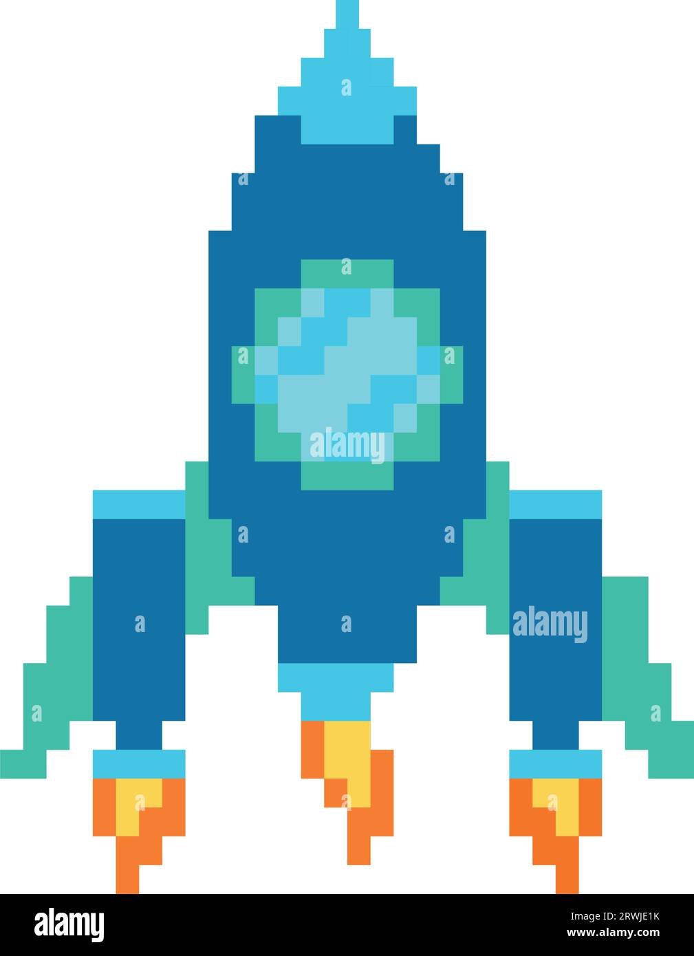 battle ship pixels blue Stock Vector Image & Art - Alamy