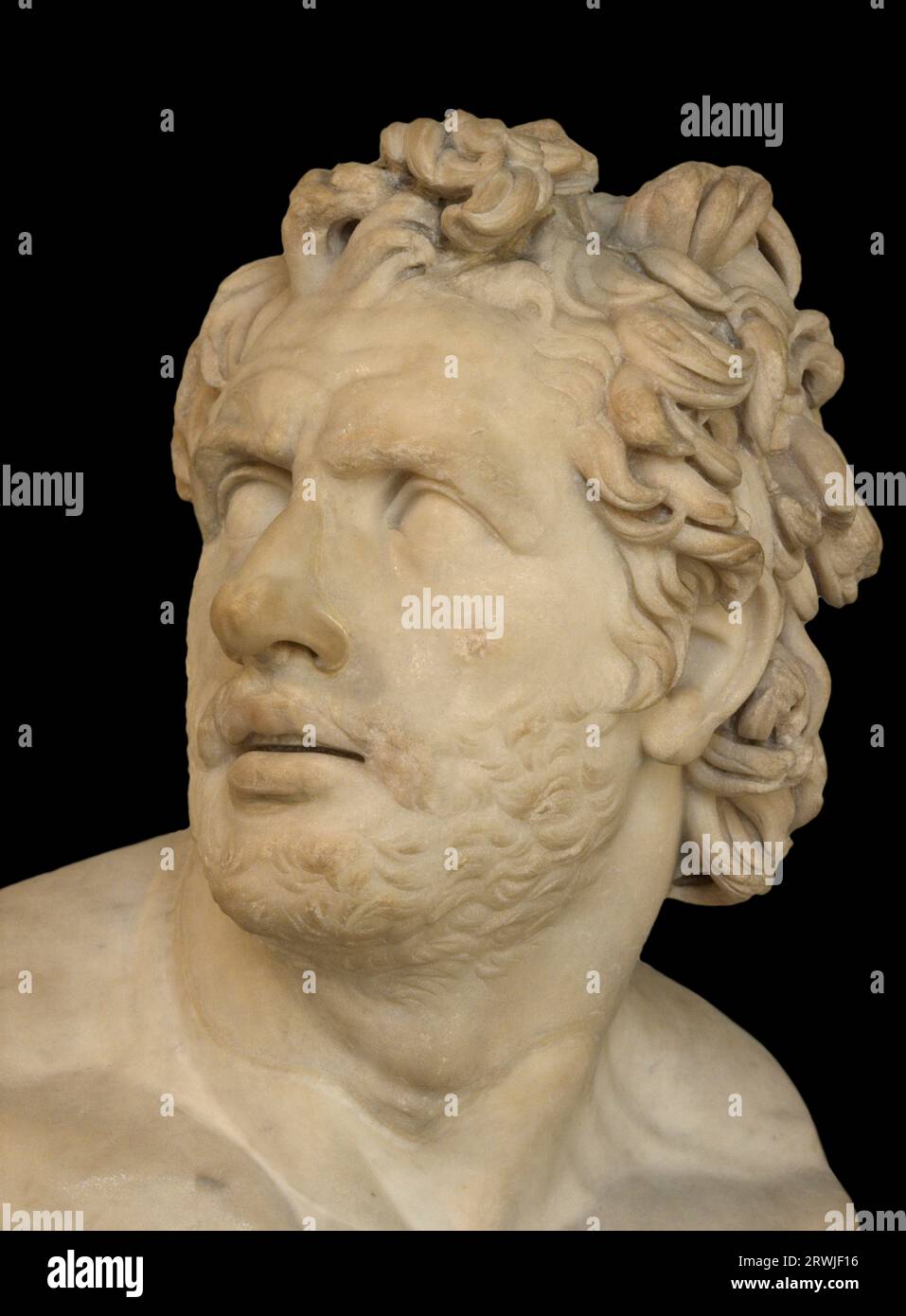 Homeric Hero, marble sculpture Stock Photo - Alamy