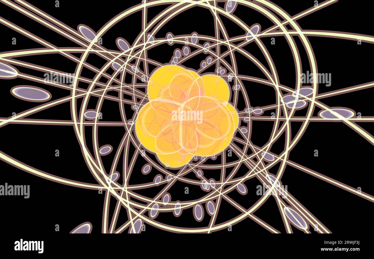 Atom, conceptual illustration Stock Photo - Alamy