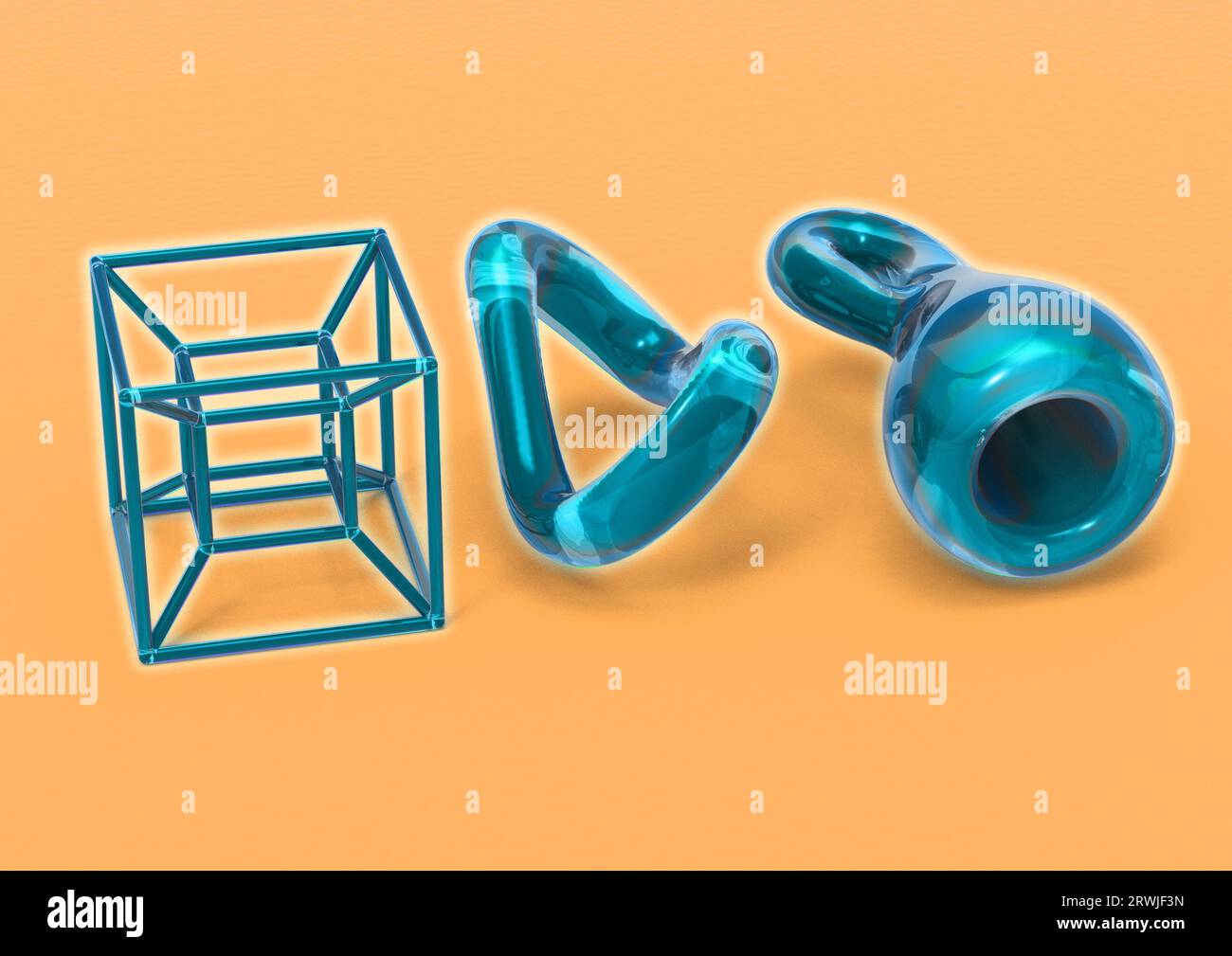 Four dimensional geometry, illustration Stock Photo - Alamy