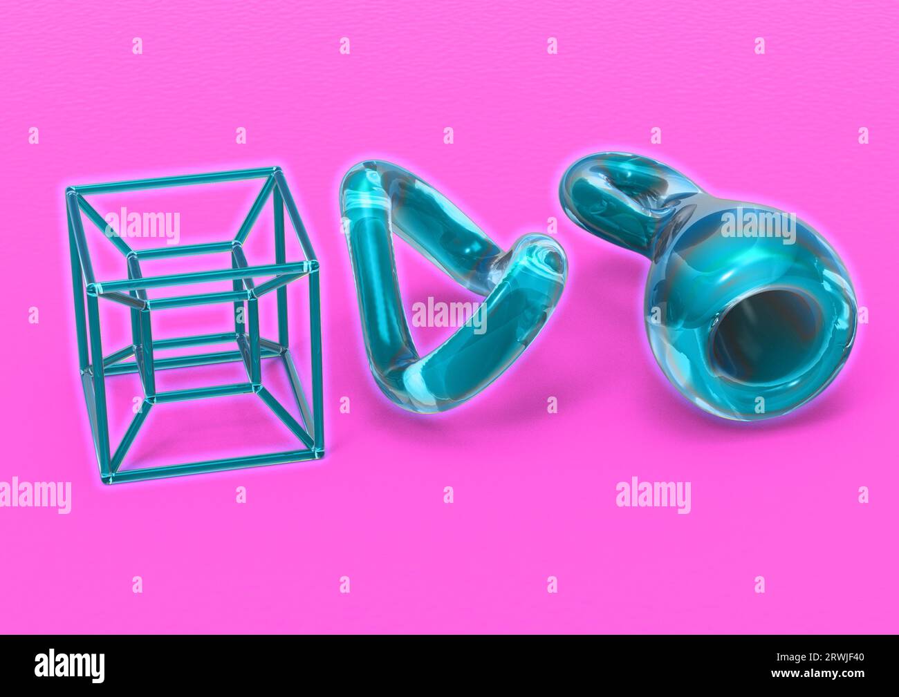 Four dimensional geometry, illustration Stock Photo - Alamy