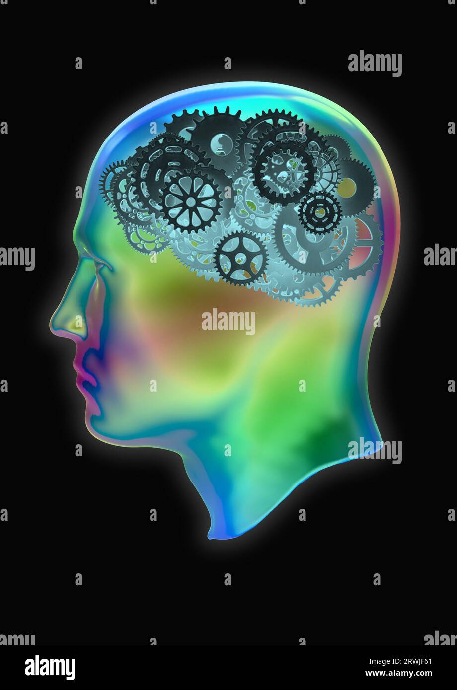 Human consciousness, conceptual illustration Stock Photo - Alamy