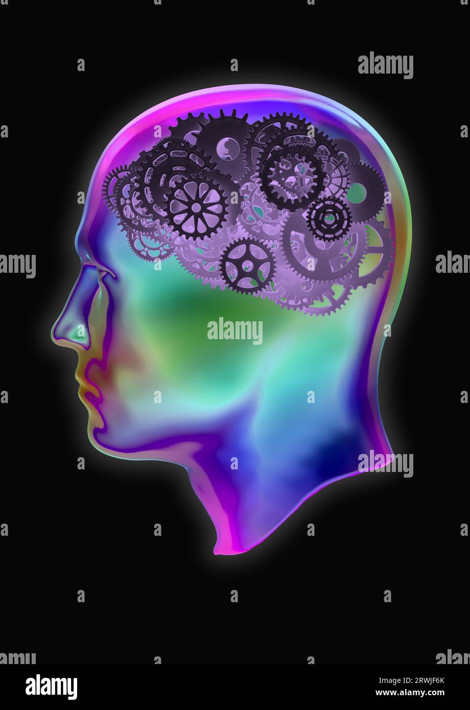 Human consciousness, conceptual illustration Stock Photo - Alamy