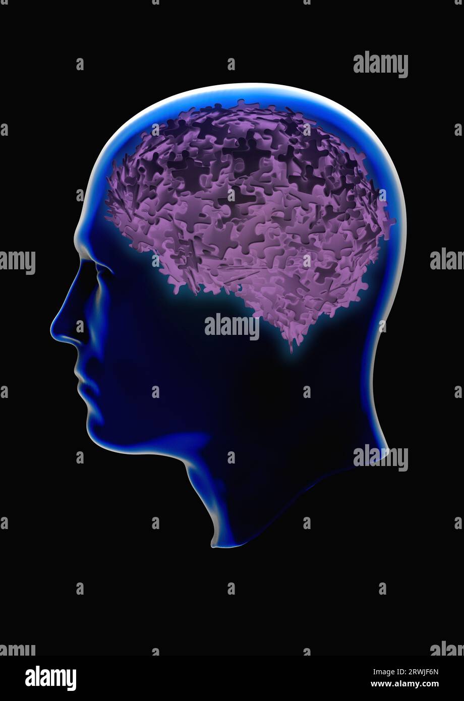 Human consciousness, conceptual illustration Stock Photo - Alamy