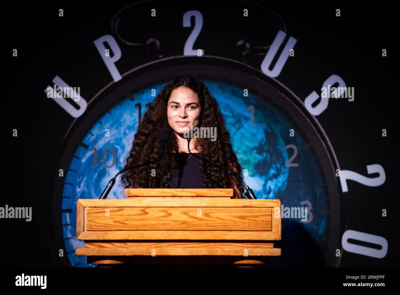 USA. 18th Sep, 2023. Sage Lenier, Founder of the Sustainable and Just ...