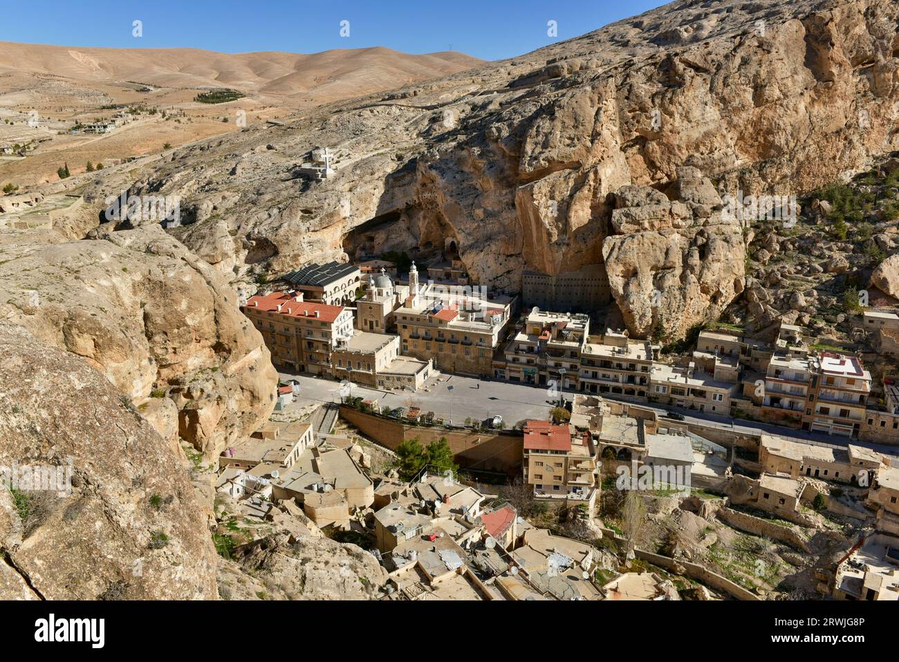 Greek Orthodox Convent of Saint Thecla in Maaloula, an Aramaic-speaking ...
