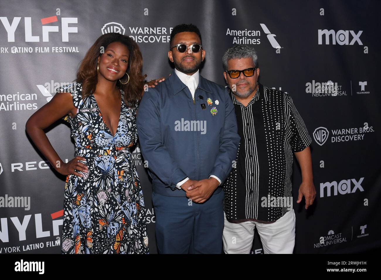 New York, USA. 19th Sep, 2023. Cassandra Freeman, Aristotle Torres and ...