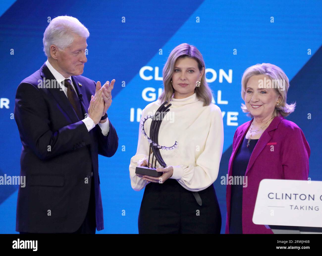 Newark, New York, USA. 19th Sep, 2023. Former President BILL CLINTON ...