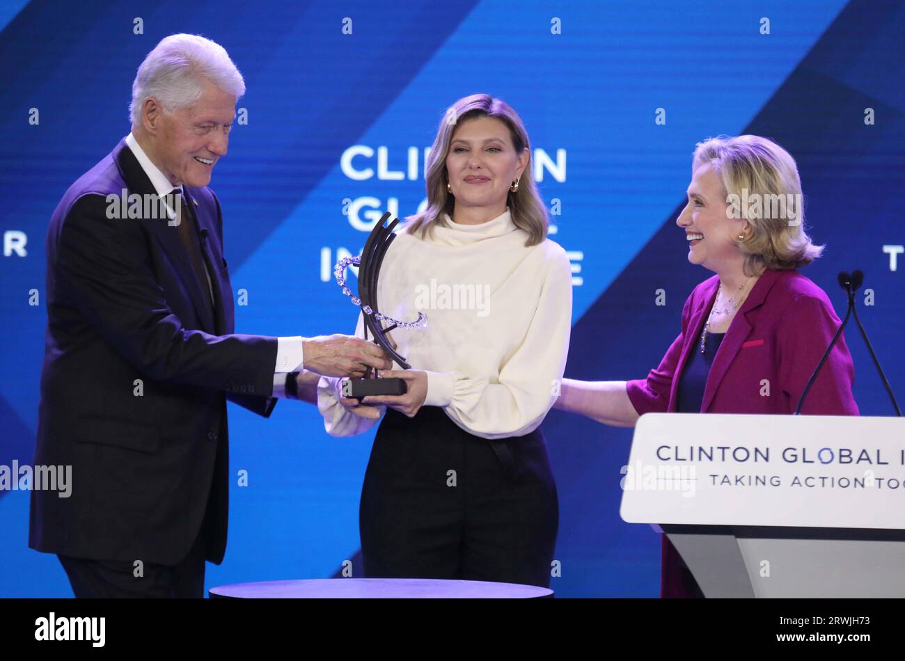 Newark, New York, USA. 19th Sep, 2023. Former President BILL CLINTON ...