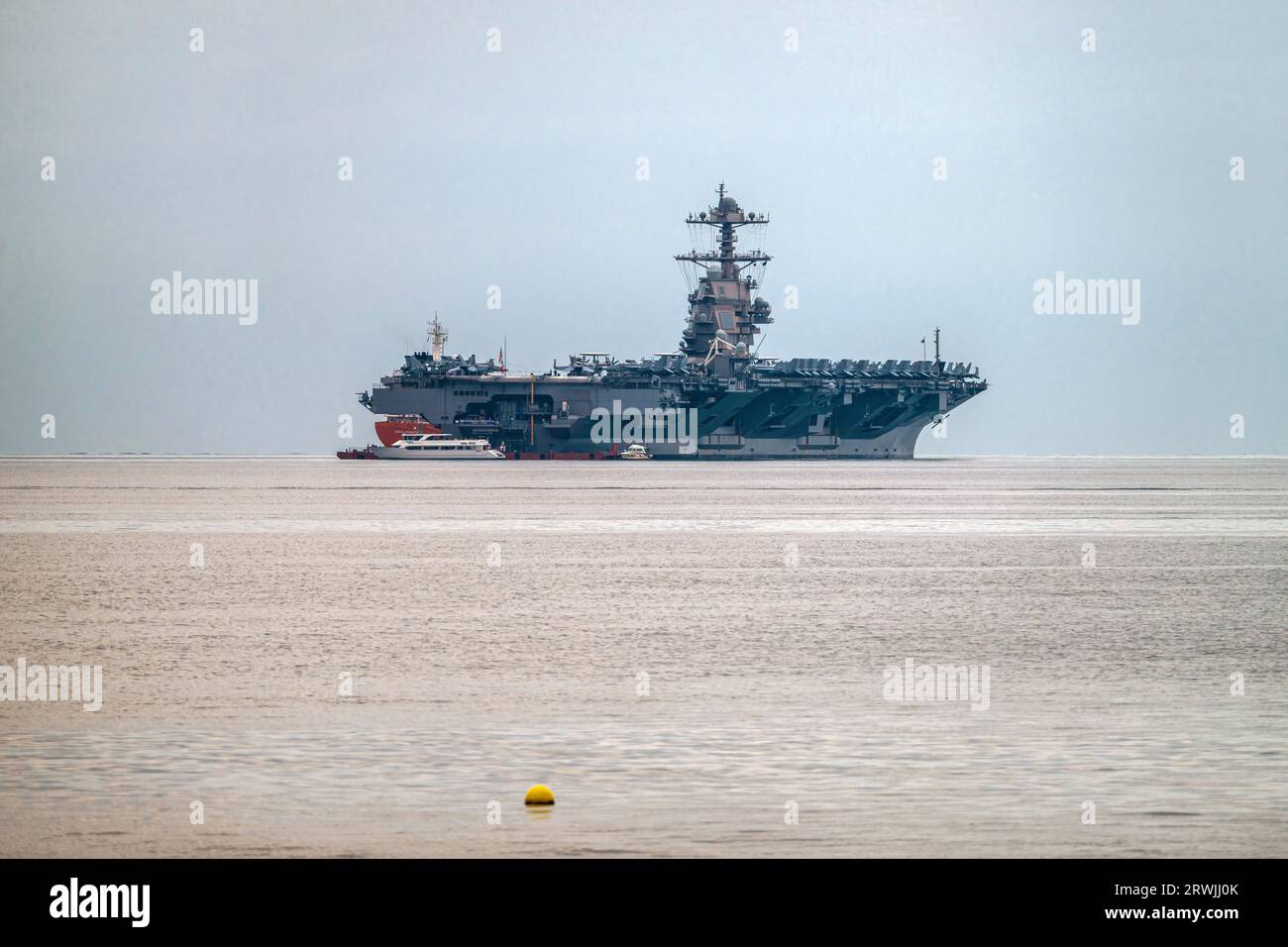 Trieste, Italy. 18th Sep, 2023. US Navy aircraft carrier USS Gerald R ...