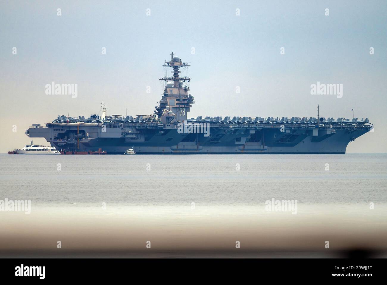 Trieste, Italy. 18th Sep, 2023. US Navy aircraft carrier USS Gerald R ...