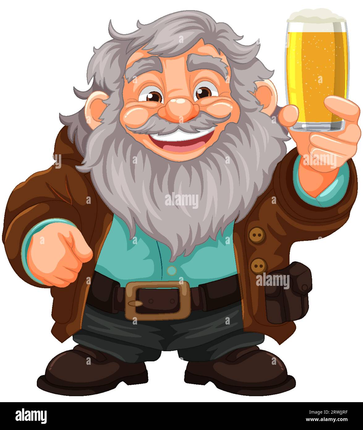 Man enjoying beer Stock Vector Images - Alamy