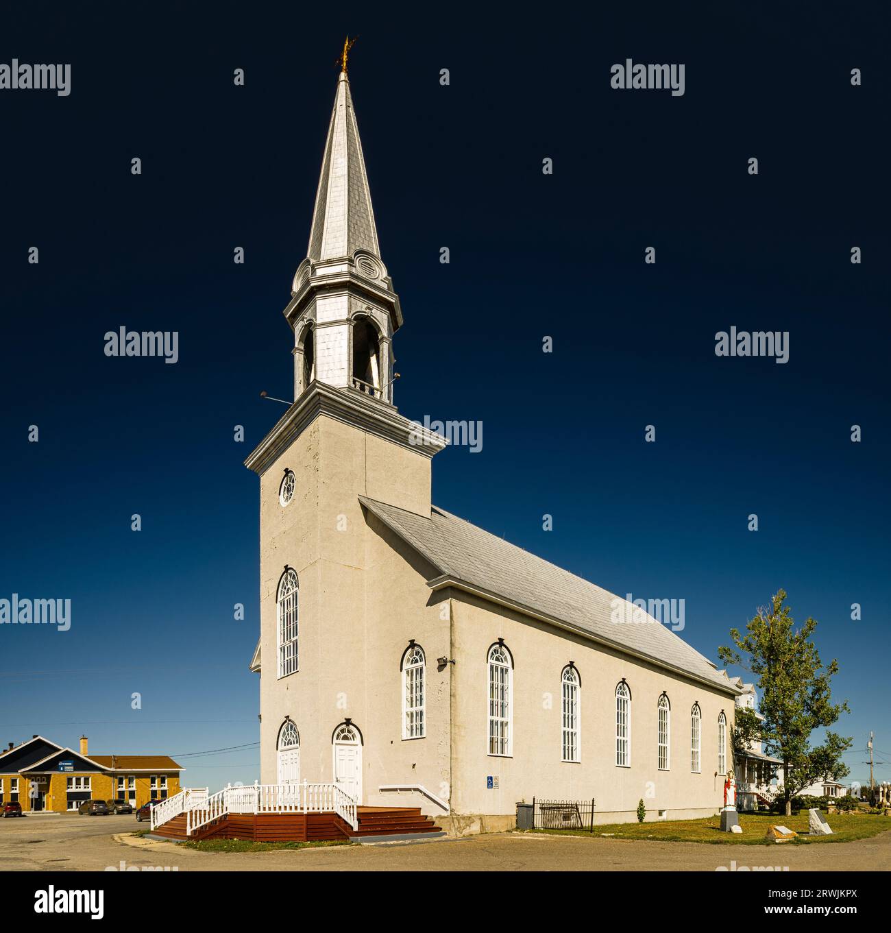 St. Francis Xavier Catholic Church Grande-Vallée, Quebec, CA Stock ...