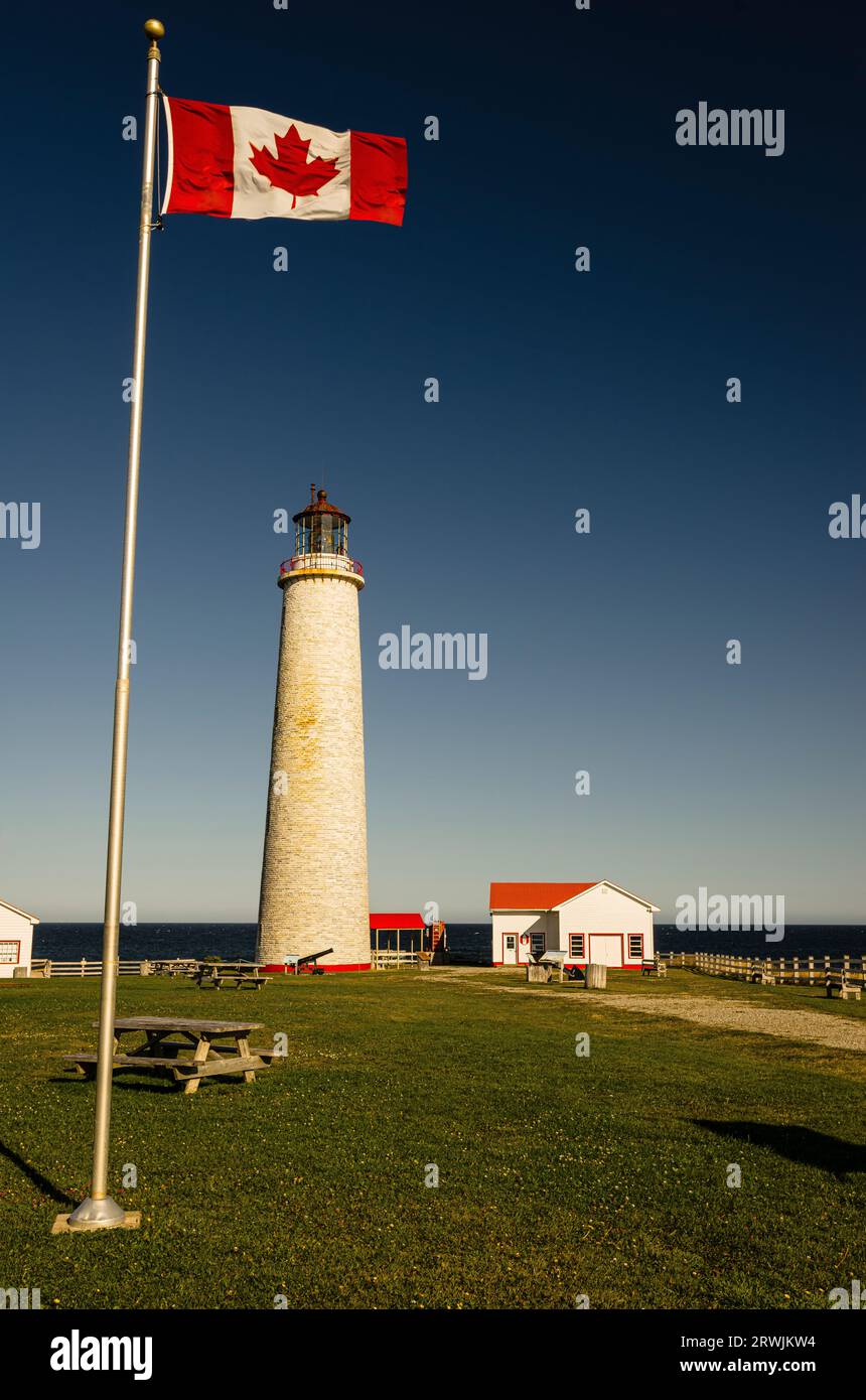 Cap des Rosiers Lighthouse Cap des Rosiers, Quebec, CA Stock Photo - Alamy