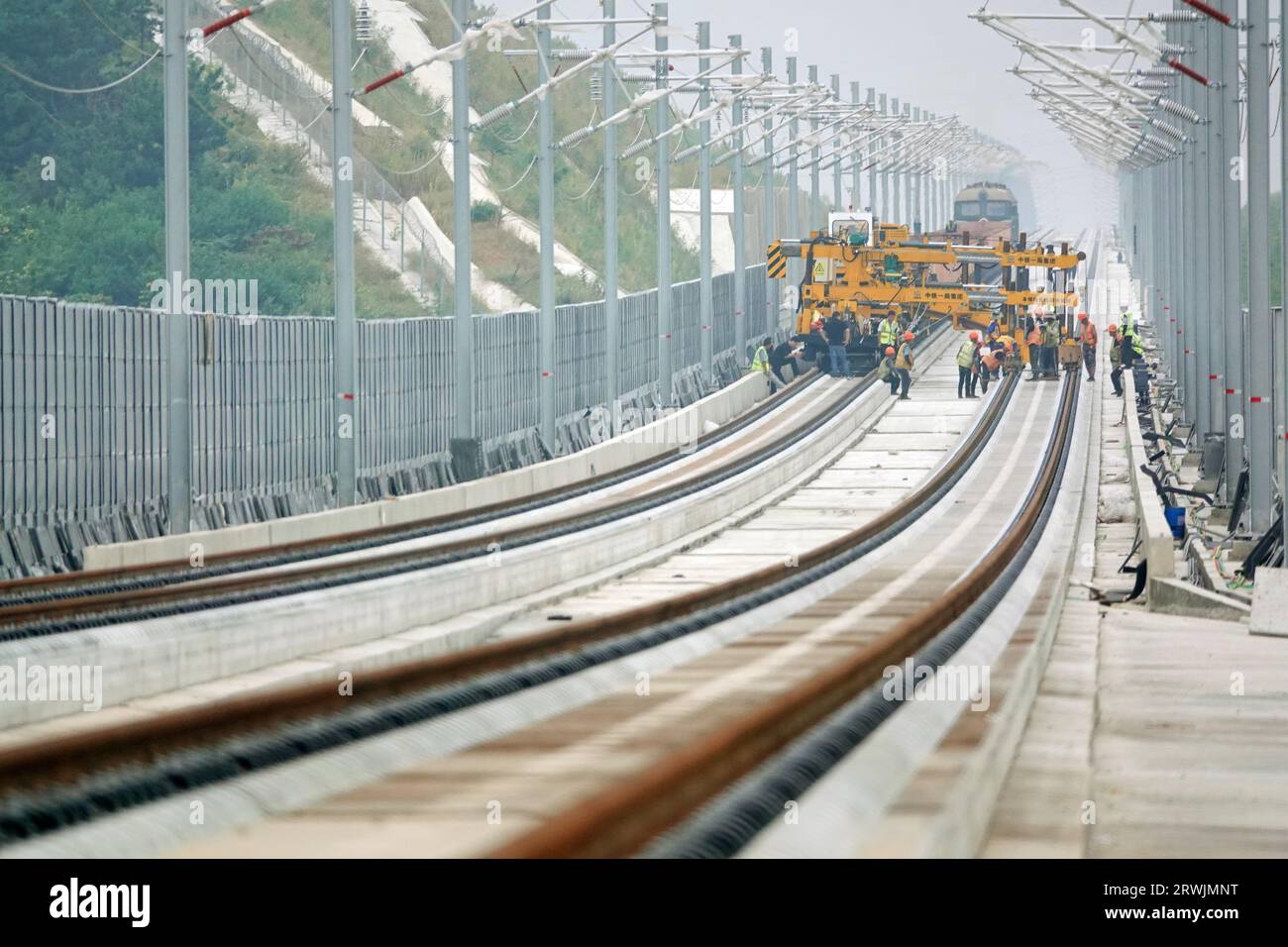Track laying hi-res stock photography and images - Alamy