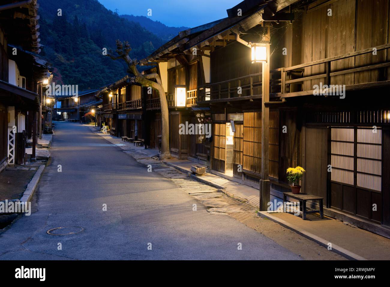 Tsumago japan night hi-res stock photography and images - Alamy