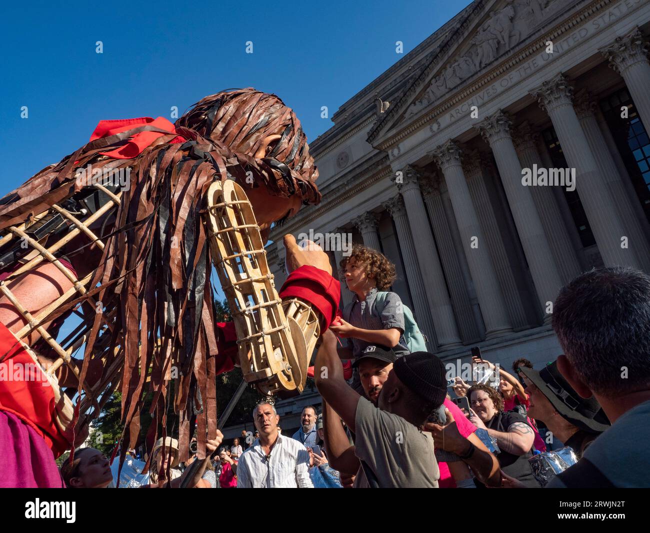 September 19, 2023, Washington, District of Columbia, USA: Little Amal ...