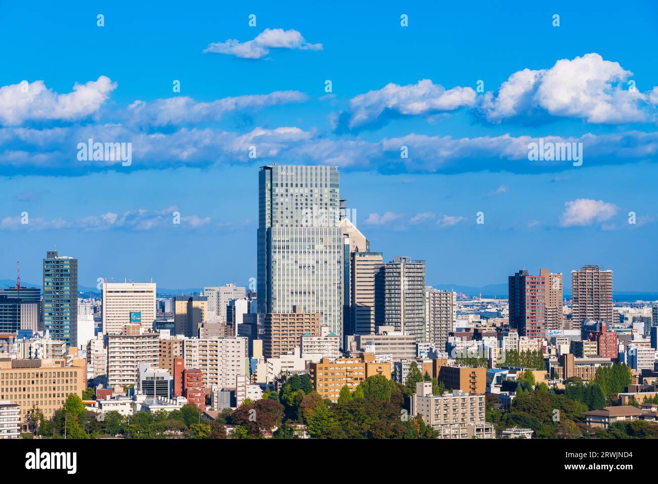 View of Sendai City from Sendai Castle Ruins Stock Photo - Alamy