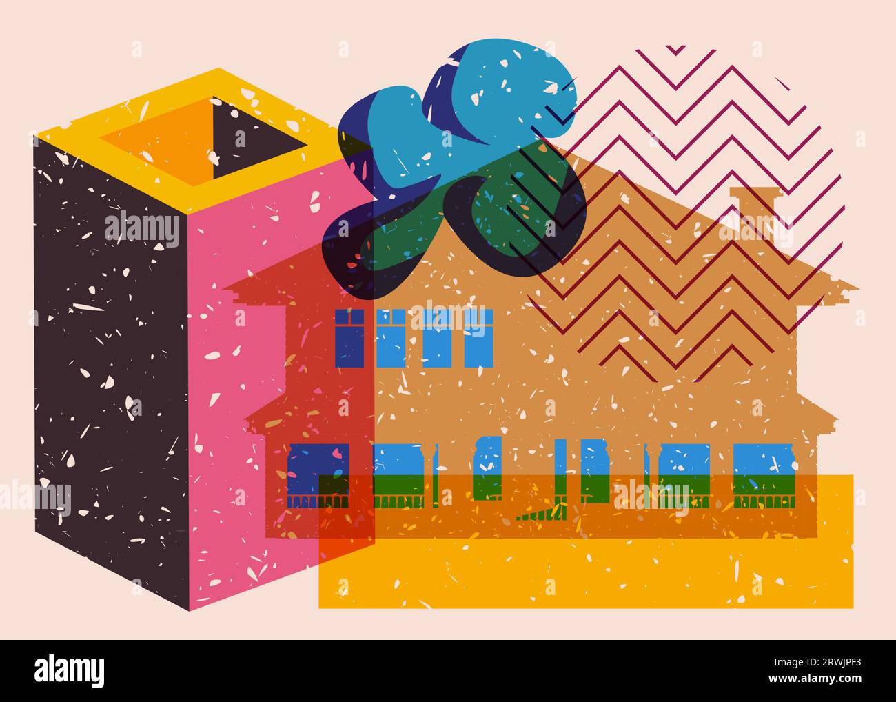Random house design Stock Vector Images - Alamy