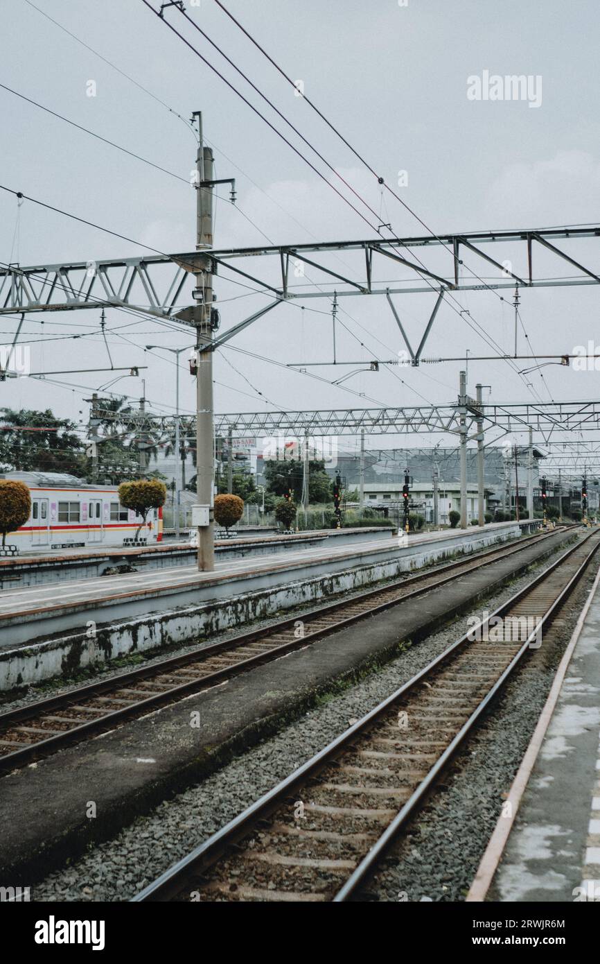 Bogor station railway hi-res stock photography and images - Alamy
