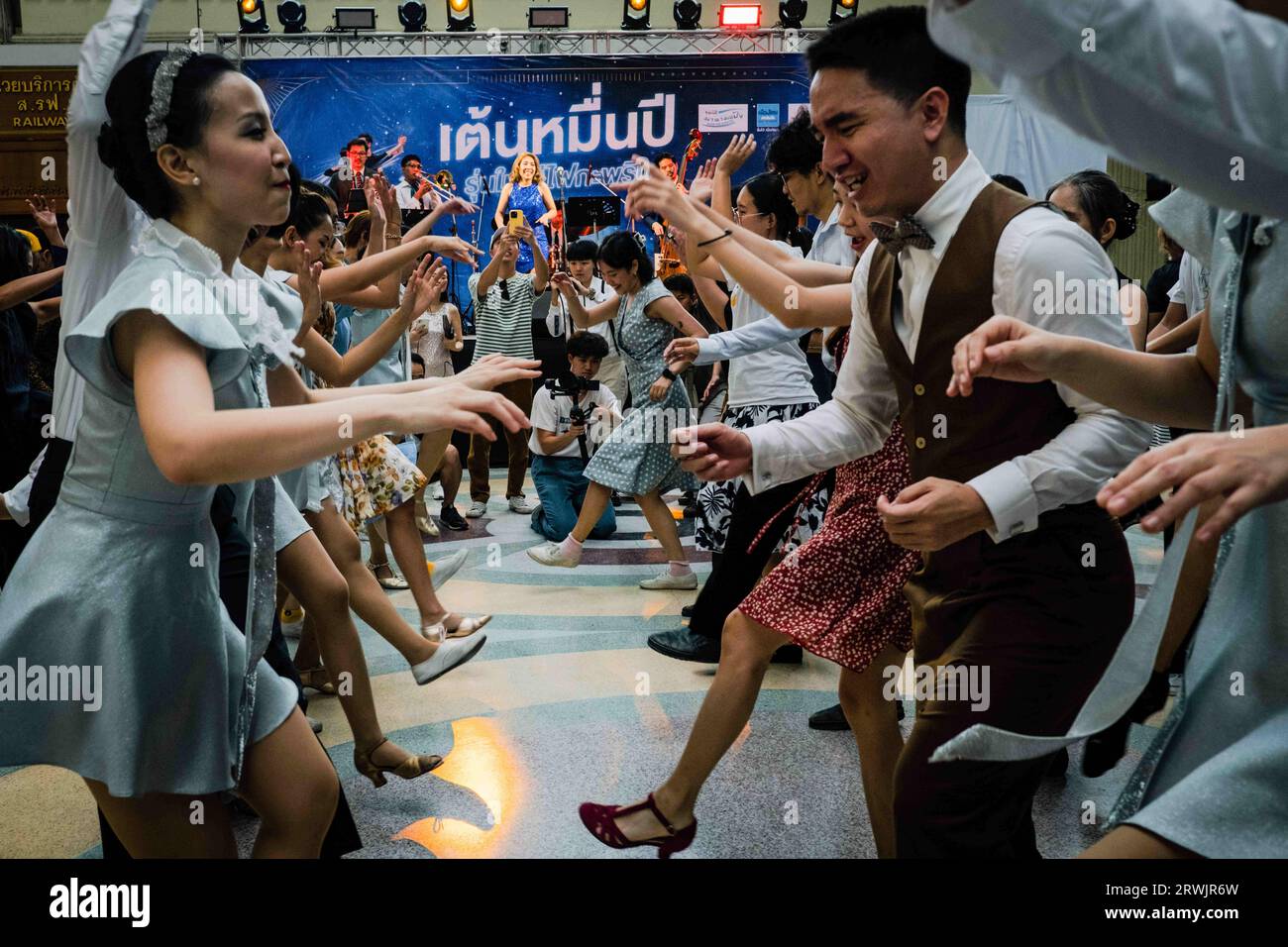 August 19, 2023, Bangkok, Bangkok, Thailand: August, 19 2023, People swing dancing during a ...