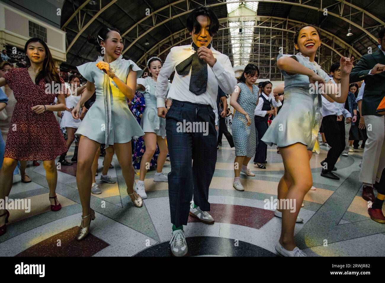 August 19, 2023, Bangkok, Bangkok, Thailand: August, 19 2023, People swing dancing during a ...