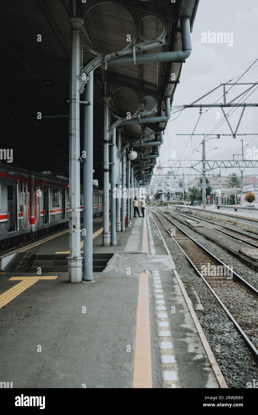 Bogor Train Station Stock Photo - Alamy