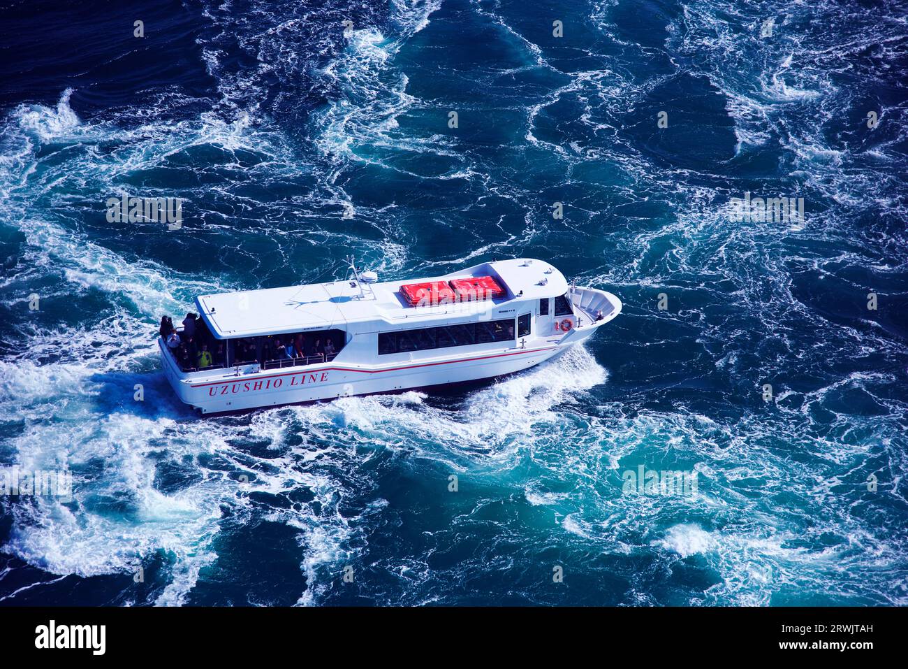 Naruto Straits Whirlpools and Sightseeing Boat Stock Photo - Alamy