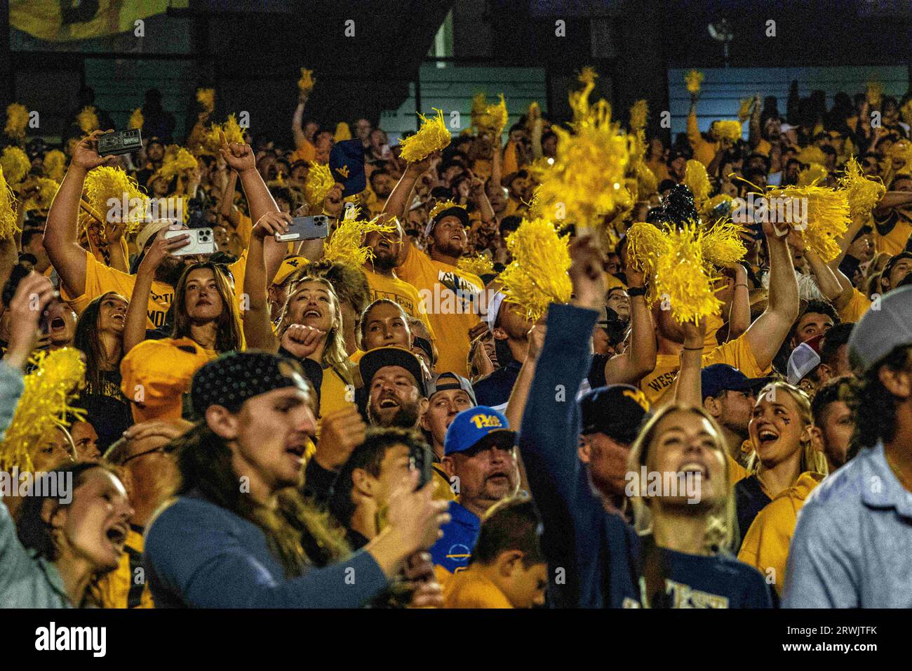 Morgantown, WV, USA. 16th Sep, 2023. September 16, 2023: Fans during ...