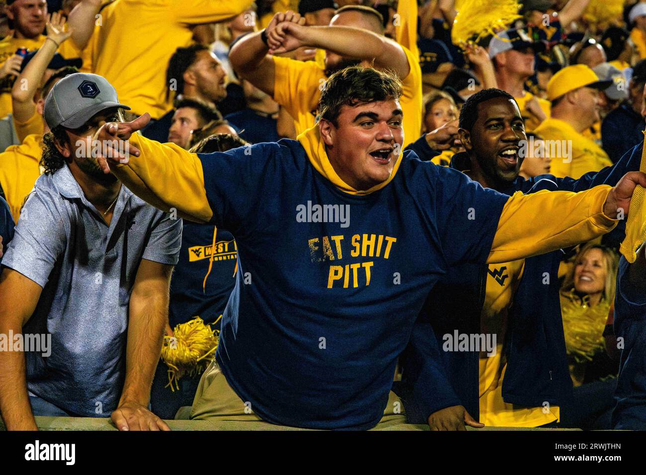 Morgantown, WV, USA. 16th Sep, 2023. September 16, 2023: Fans during ...
