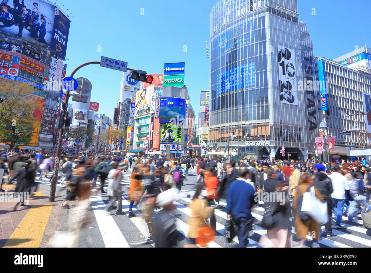 Shibuya scramble crossing Stock Photo - Alamy