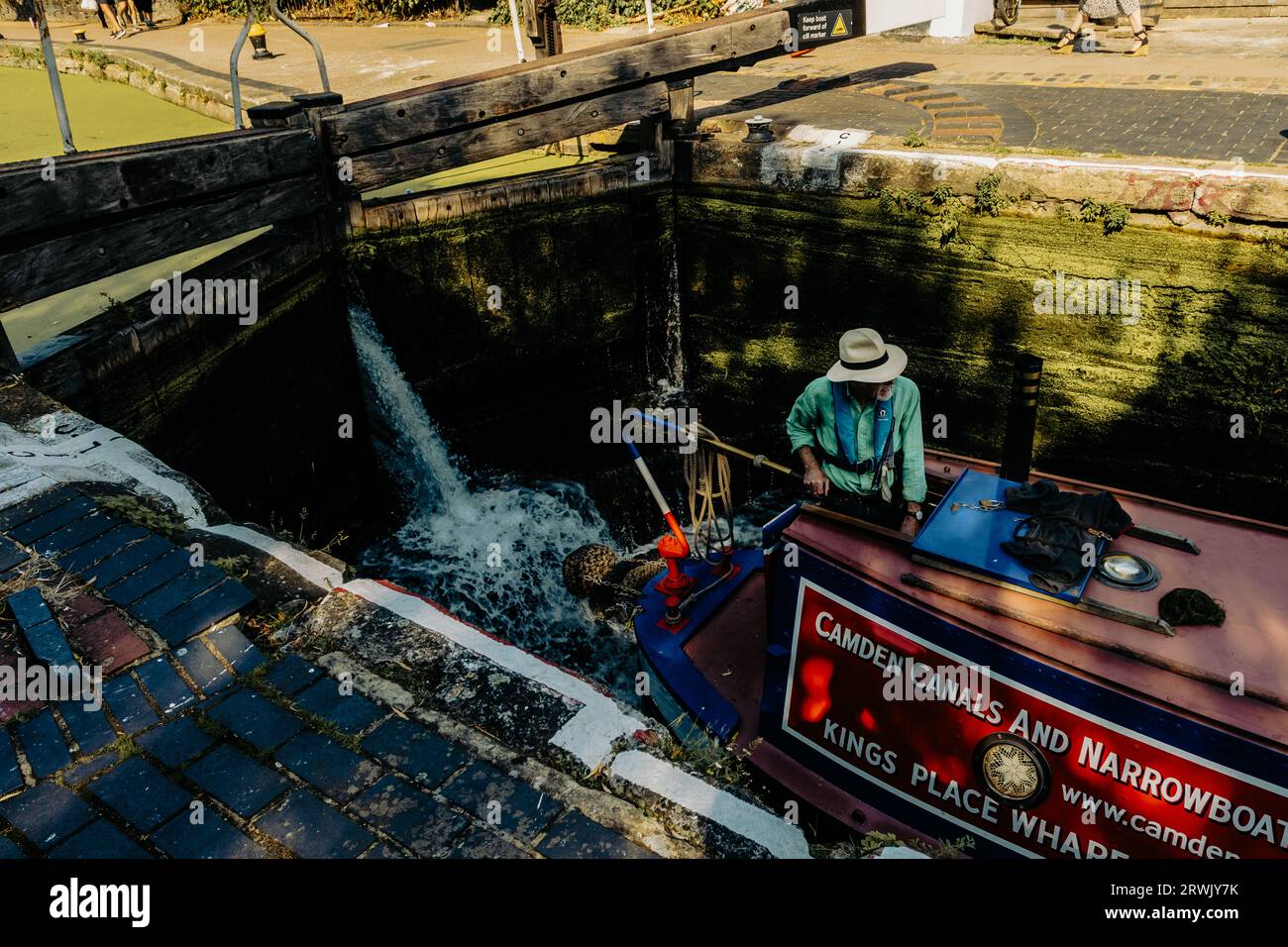 London City Road Lock Regent's Canal City of London Stock Photo - Alamy