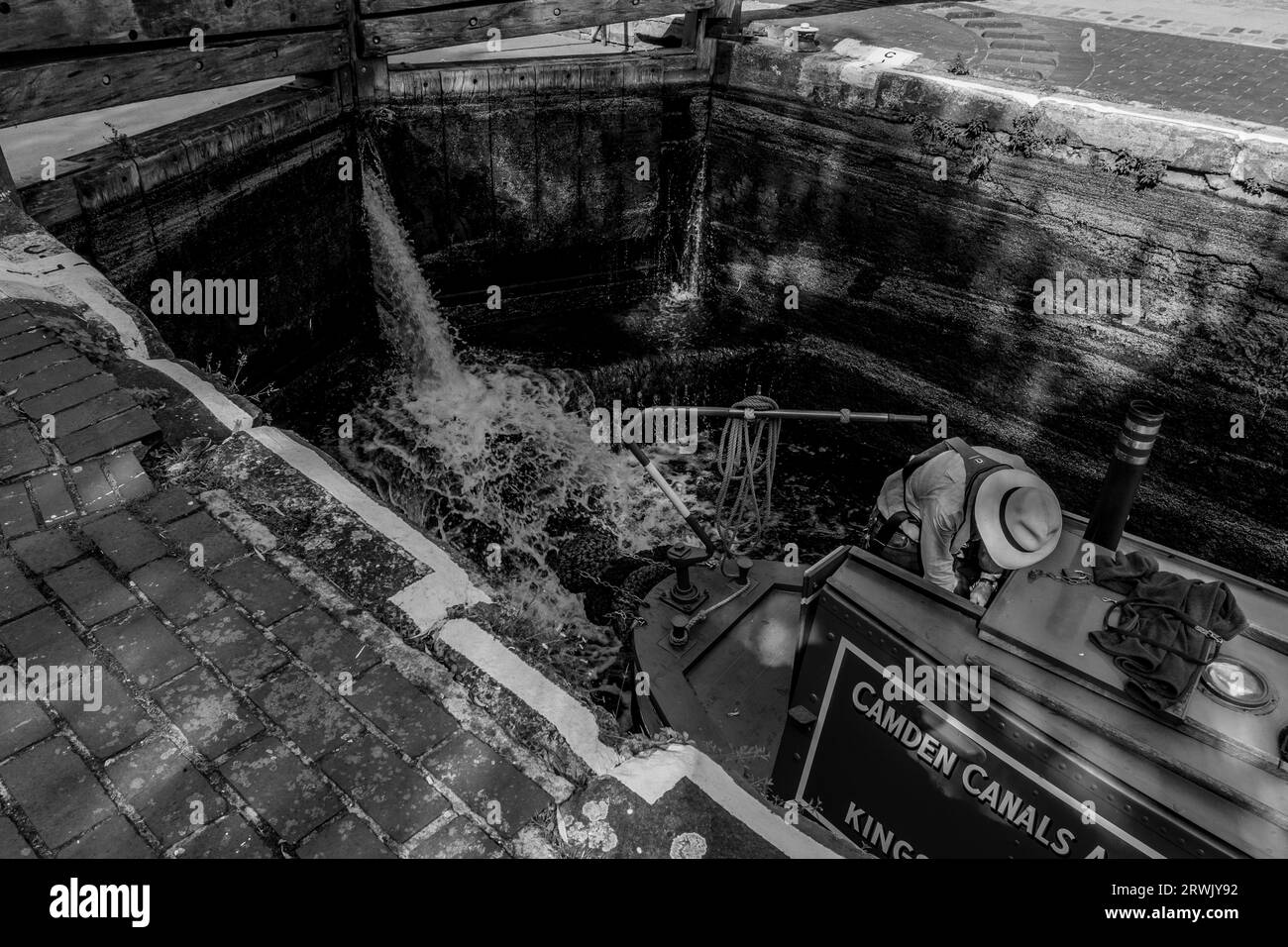 London City Road Lock Regent's Canal City of London Stock Photo - Alamy