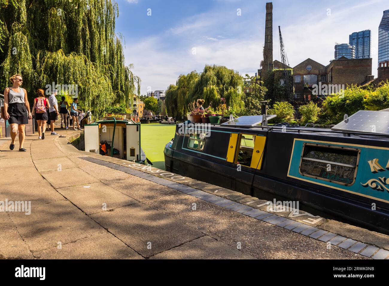 London City Road Lock Regent's Canal City of London Stock Photo - Alamy