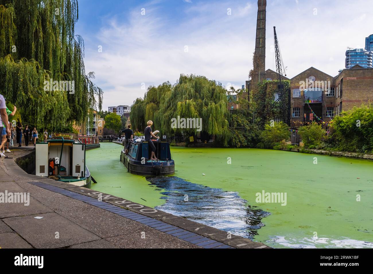 London City Road Lock Regent's Canal City of London Stock Photo - Alamy